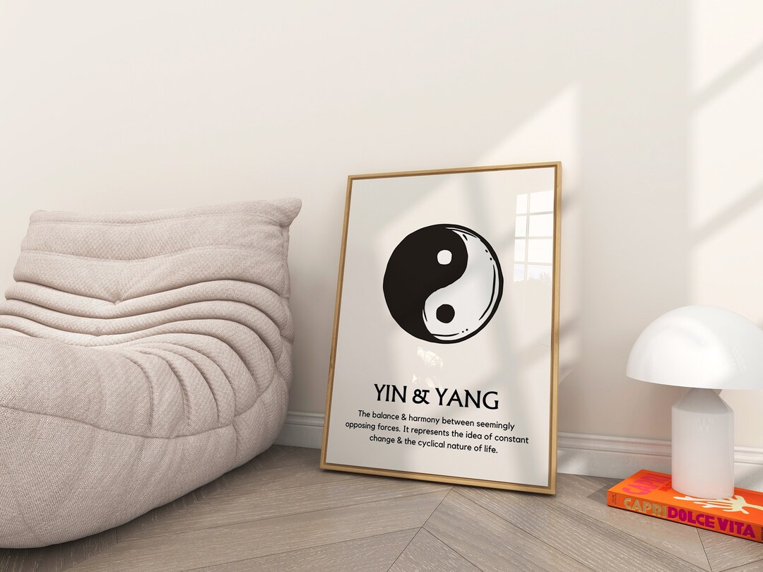 Yin Yang Zen Wall Art |printable| Zen Symbol Digital Download | Yin Yang Meaning | Mindful Art ...