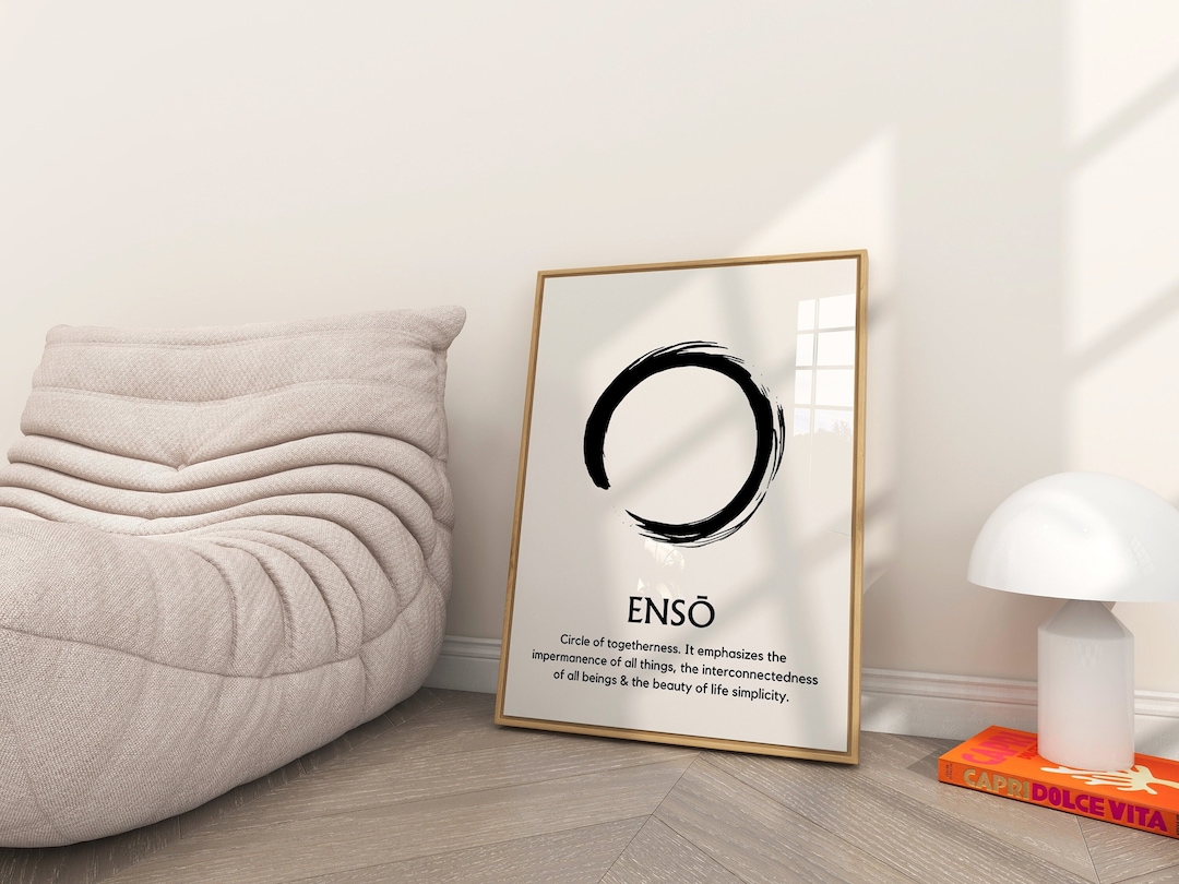 Enso Zen Wall Art printable Art Zen Symbol Digital Download Enso Meaning Print Mindful Art ...