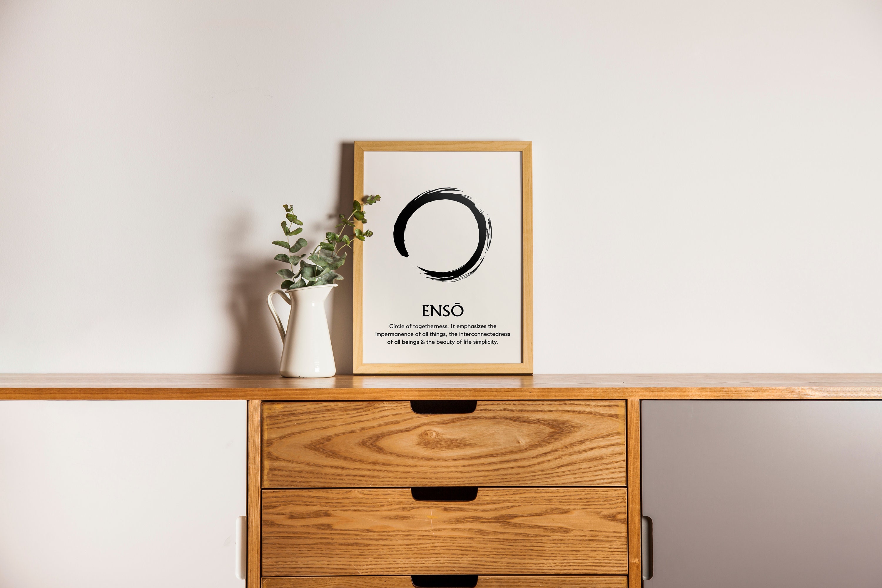 Enso Zen Wall Art printable Art Zen Symbol Digital Download Enso Meaning Print Mindful Art ...