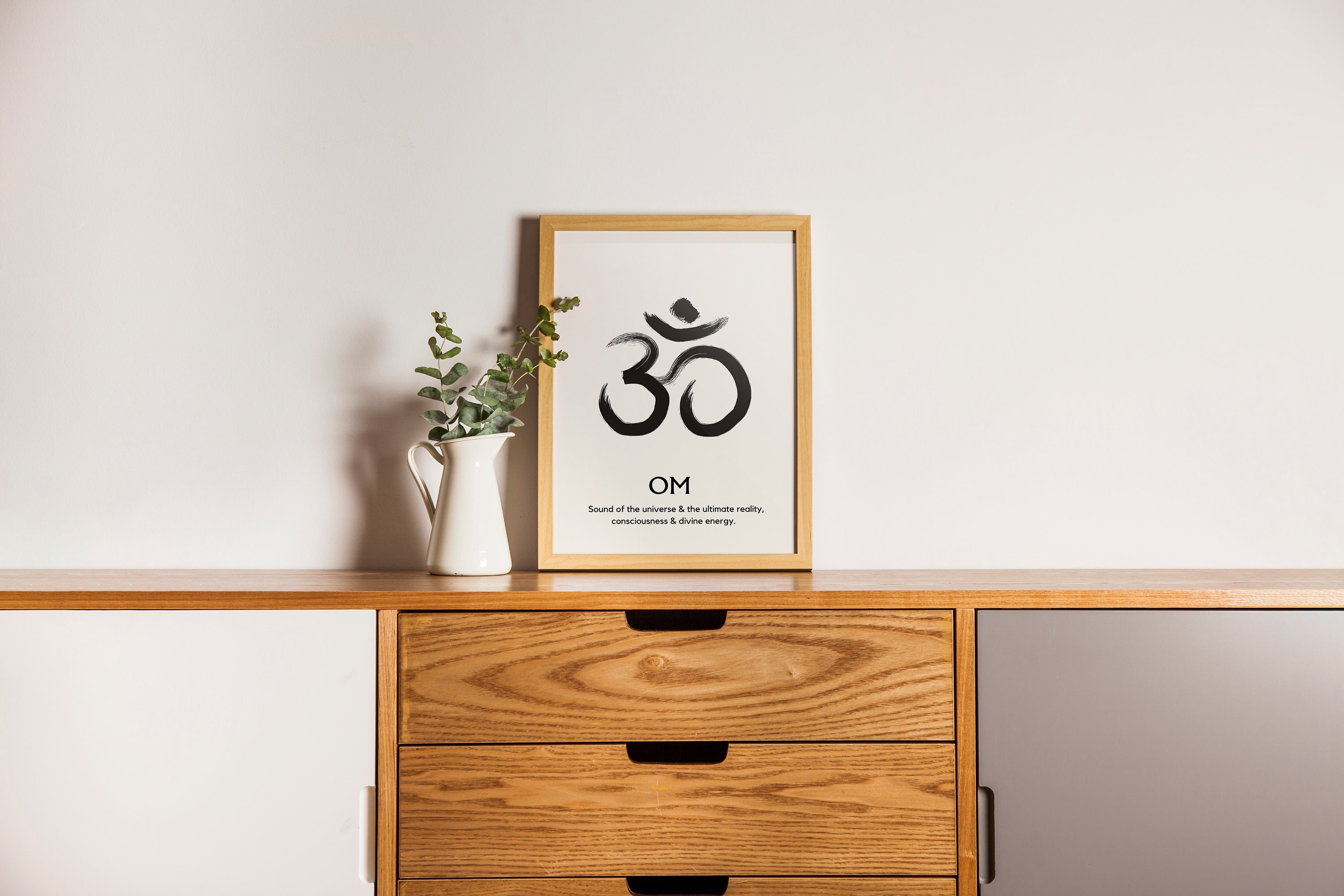 Om Zen Wall Art Printable Zen Symbol Digital Download Om Meaning Print ...