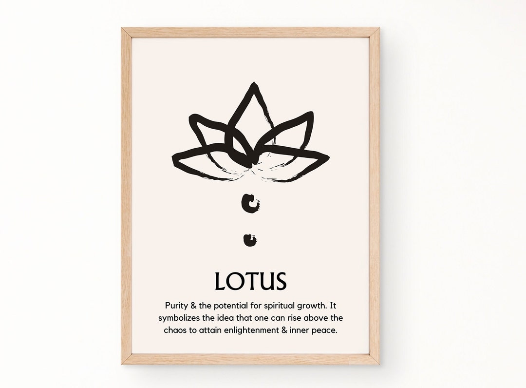Lotus Zen Wall Art printable Zen Symbol Digital Download - Etsy