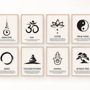 Zen Symbols & Meaning |set of 8| Printable| Digital Download ...
