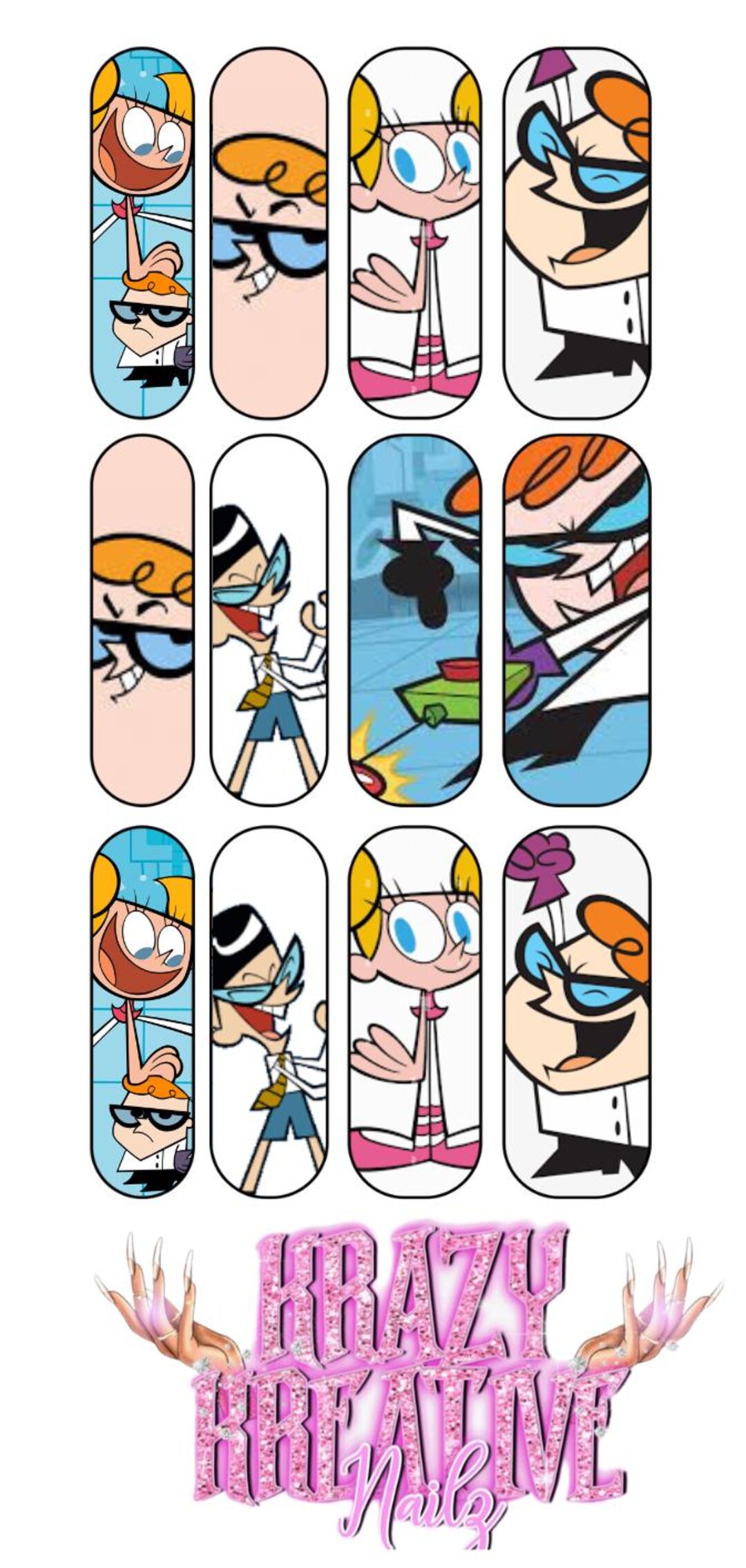 Dexter Waterslide Nail Decals - Etsy