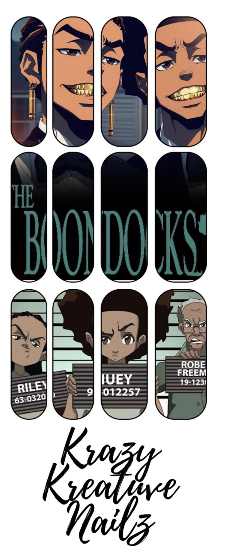 BOONDOCKS Waterslide Nail Decals - Etsy