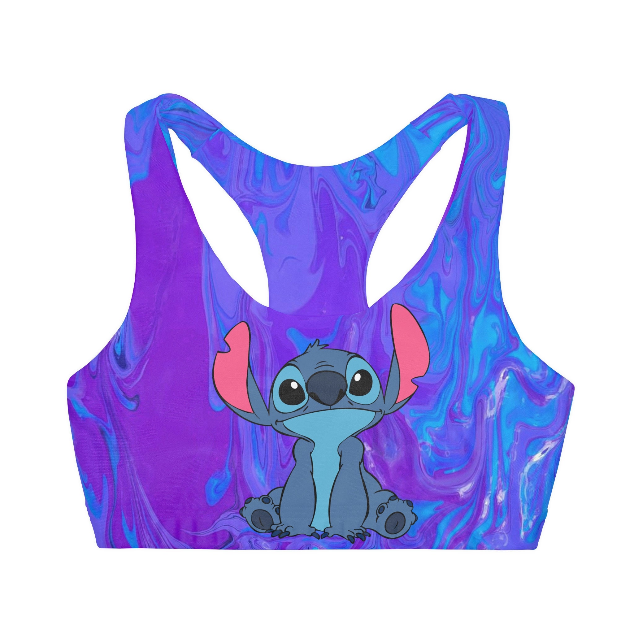 Lilo and Stitch Girls' Double Lined Seamless Sports Bra - Etsy