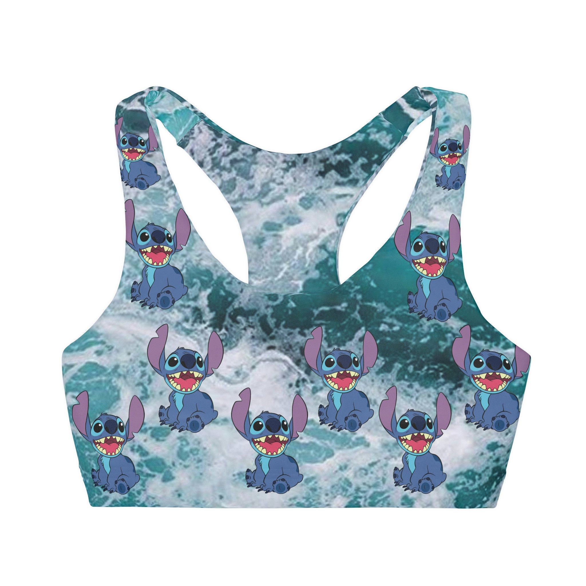 Lilo and Stitch Girls' Double Lined Seamless Sports Bra - Etsy