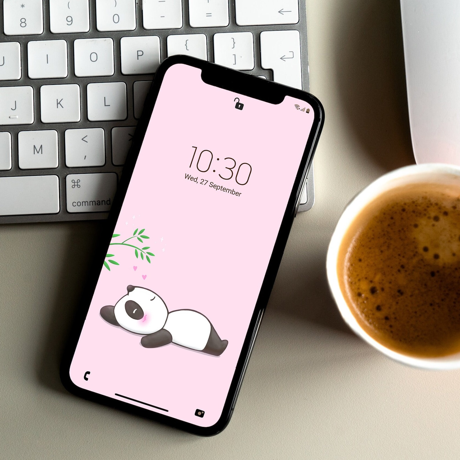 Cute Panda Matching Wallpaper | Couple Background | Samsung & iPhone - Etsy