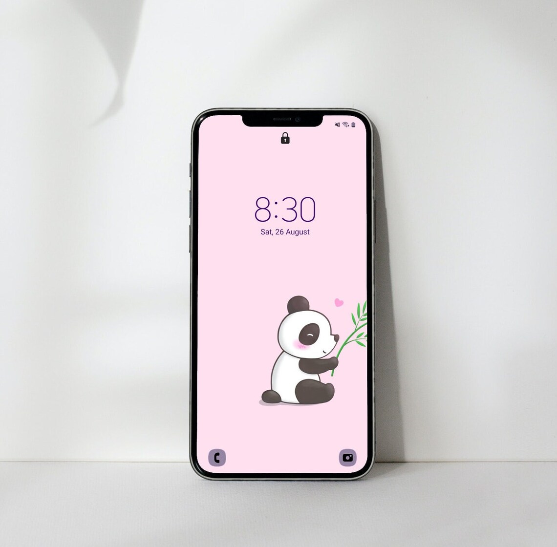 Cute Panda Matching Wallpaper | Couple Background | Samsung & iPhone - Etsy