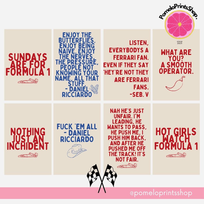10 Posters Formula 1 Collection Quotes F1 | Formula 1 F1 | Sports ...