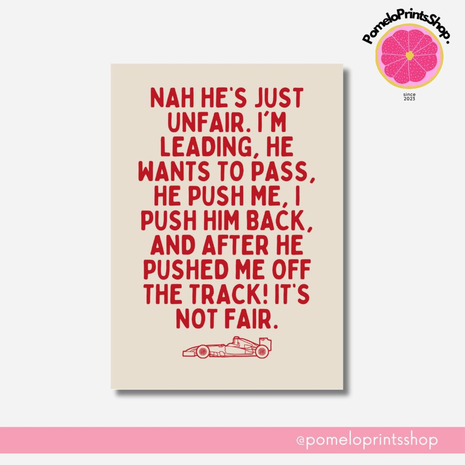 F1 Verstappen Leclerc Quote Poster: Formula 1 Wall Art (digital ...