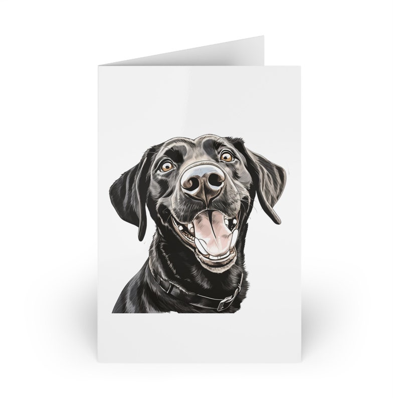 Loving Black Labrador Greeting Cards (1 or 10-pcs) - Etsy