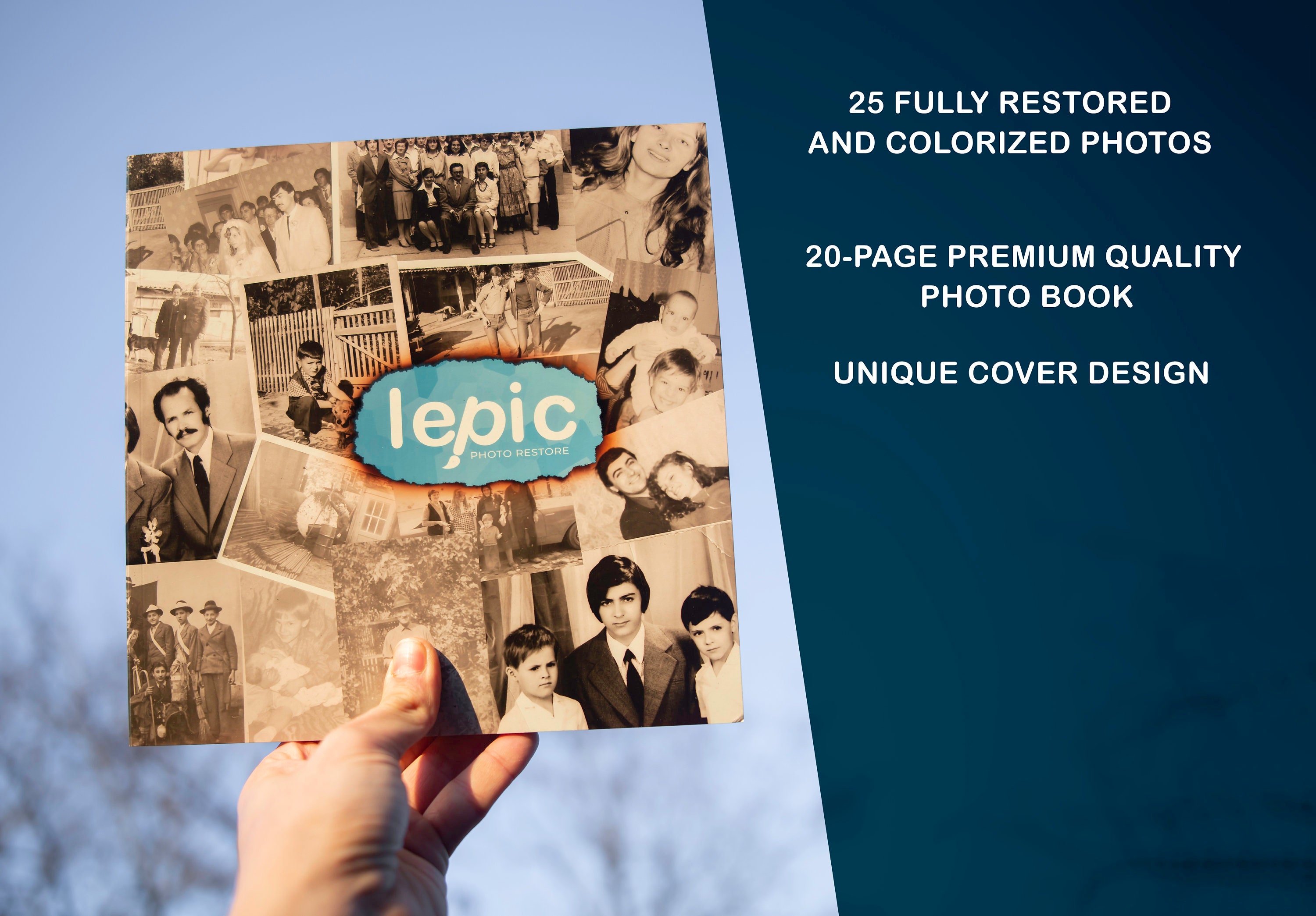 Unique Premium Photo Book From Restored Photos, With Fully Photo ...