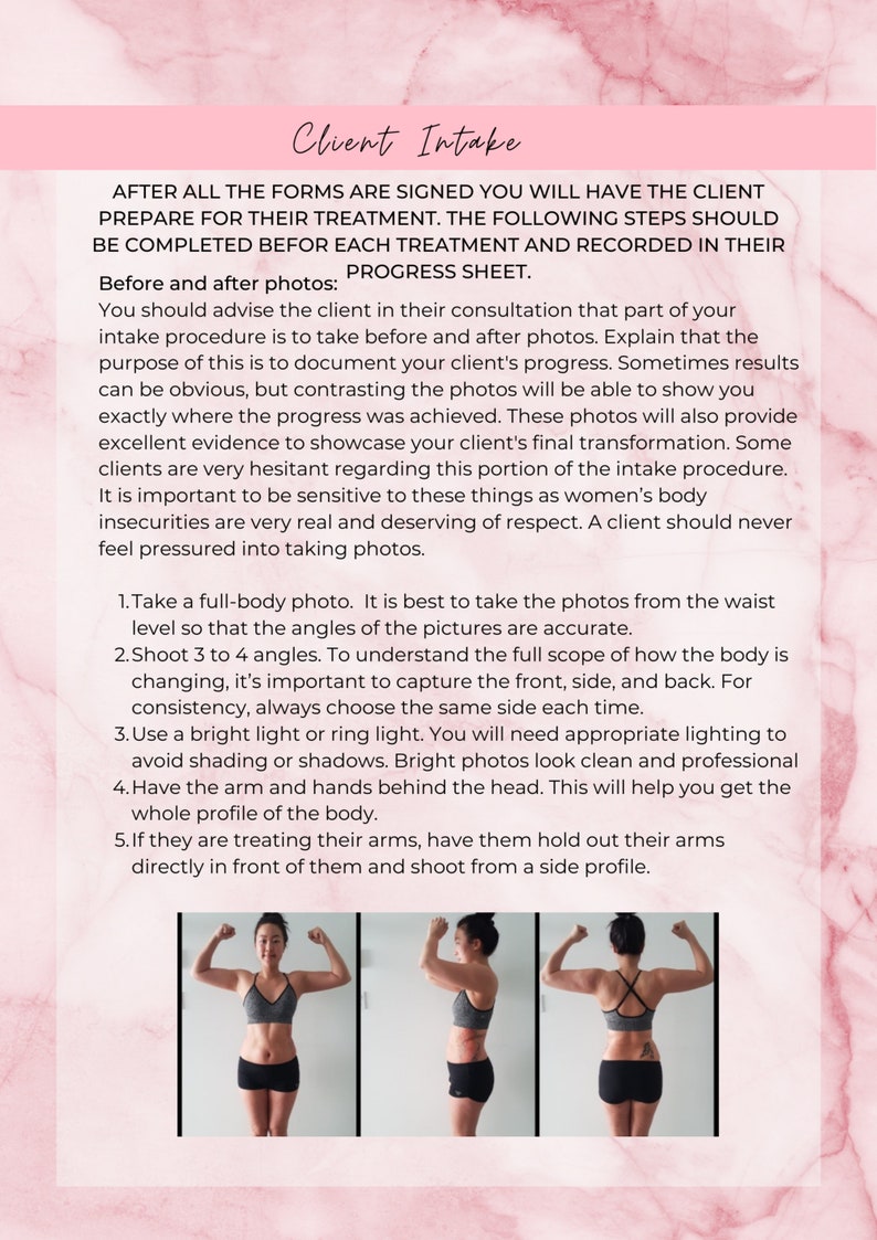 Editable Body Contouring Manual - Etsy