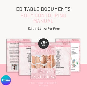 Editable Body Contouring Manual - Etsy