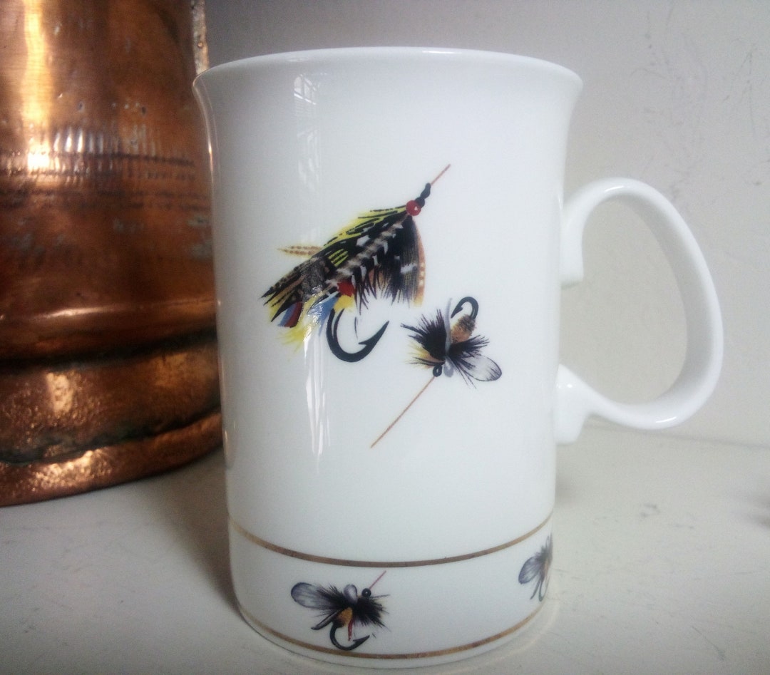 Vintage Elegant Eximious English Porcelain Fly Fishing Mug - Etsy
