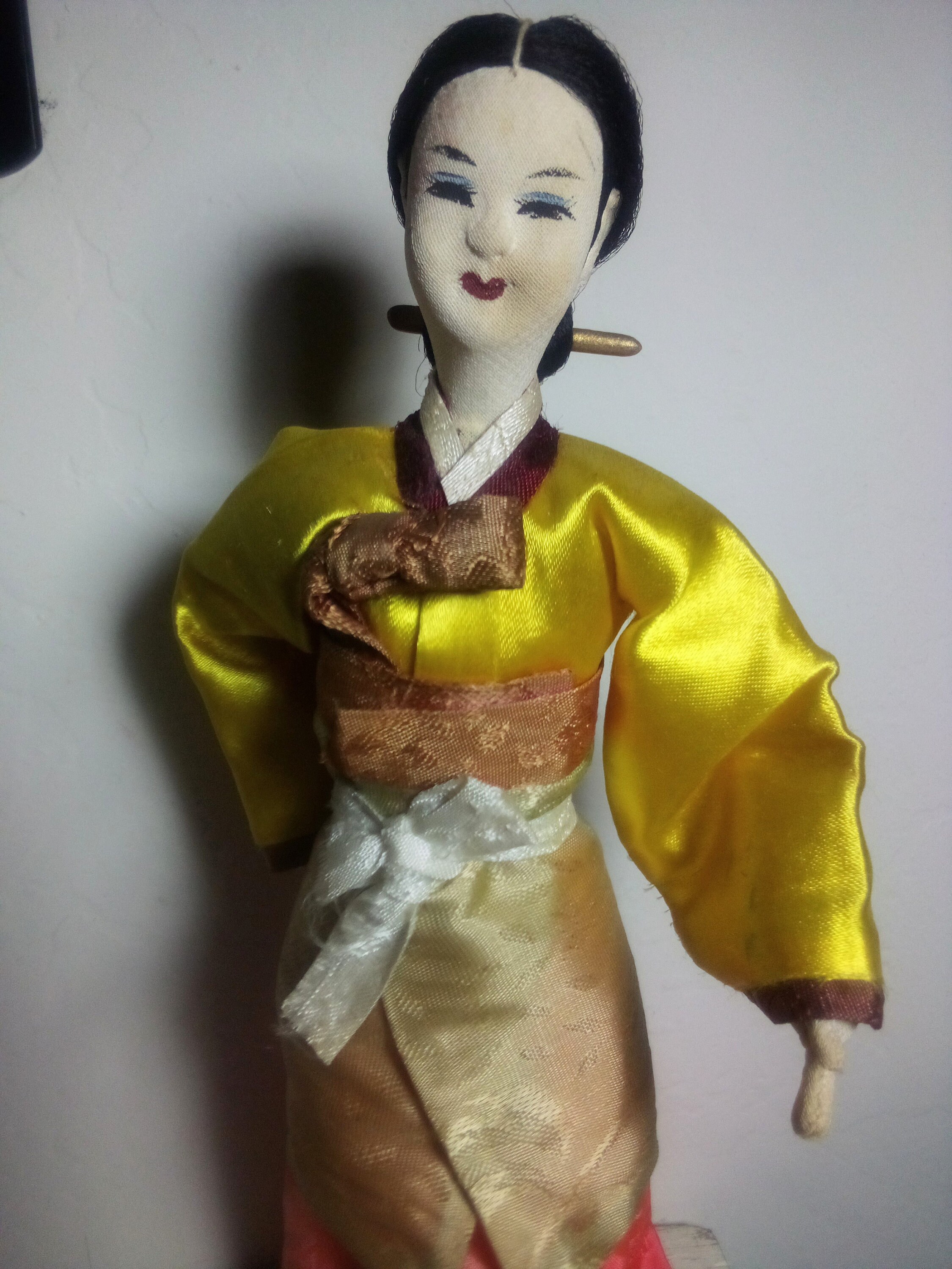 Asian/korean Collectible Vintage Doll Traditional Dress With Baby Folk ...
