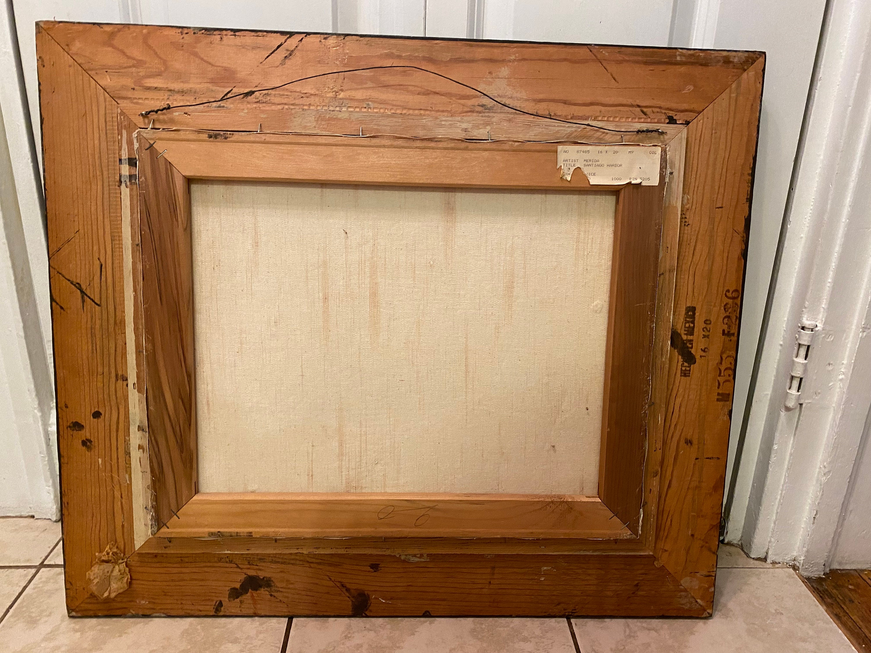 Manuel Munoz Merida santiago Harbor Oil on Canvas, Signed - Etsy