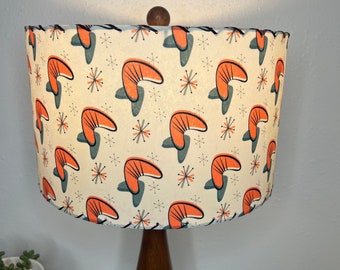 Mid Century Vintage Style Fiberglass Lamp Shade & Base Mod - Etsy