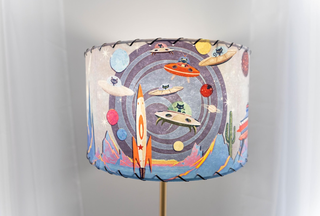 Fiberglass Lamp Shade - Mid Century Modern Lampshade - Handmade MCM ...