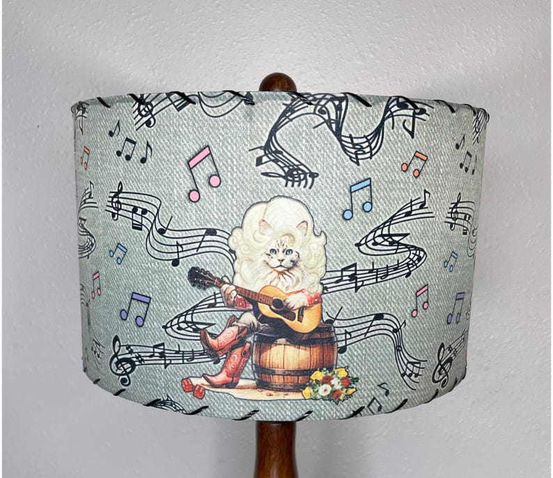 Handmade Fiberglass Lamp Shade - Mid Century Modern Country Western ...