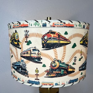 Fiberglass Lamp Shade - Mid Century Modern Lampshade - Handmade Atomic ...