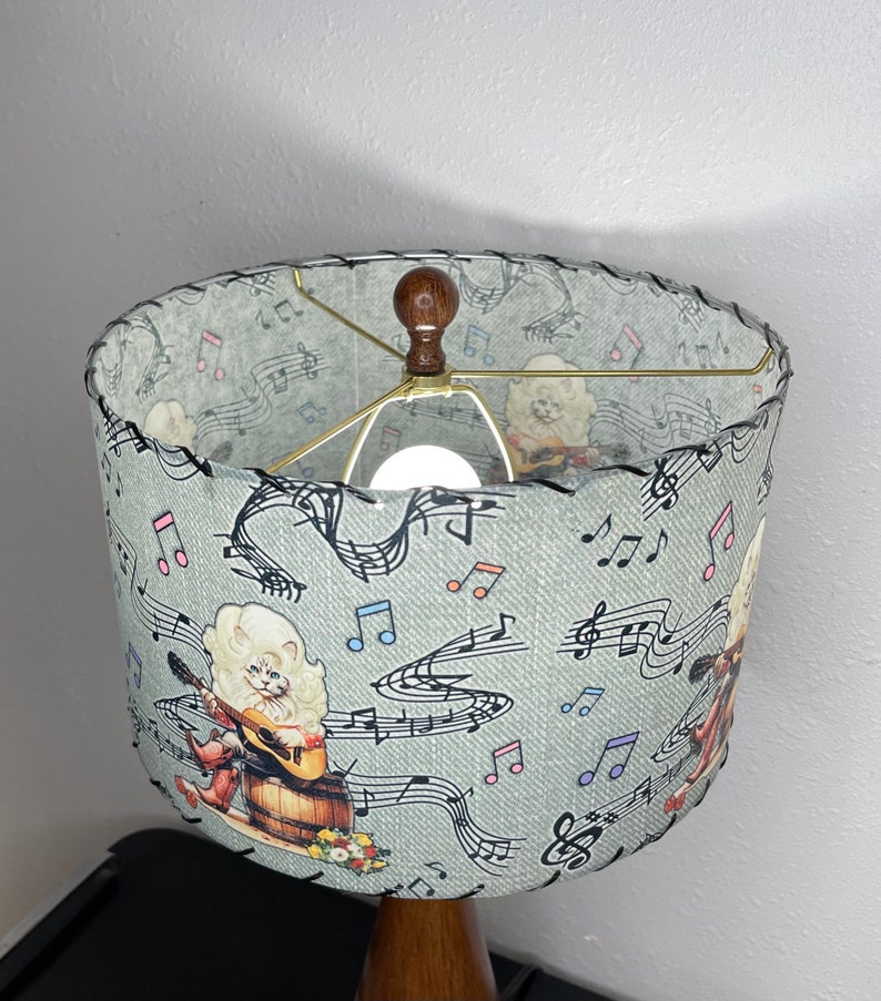 Handmade Fiberglass Lamp Shade - Mid Century Modern Country Western ...