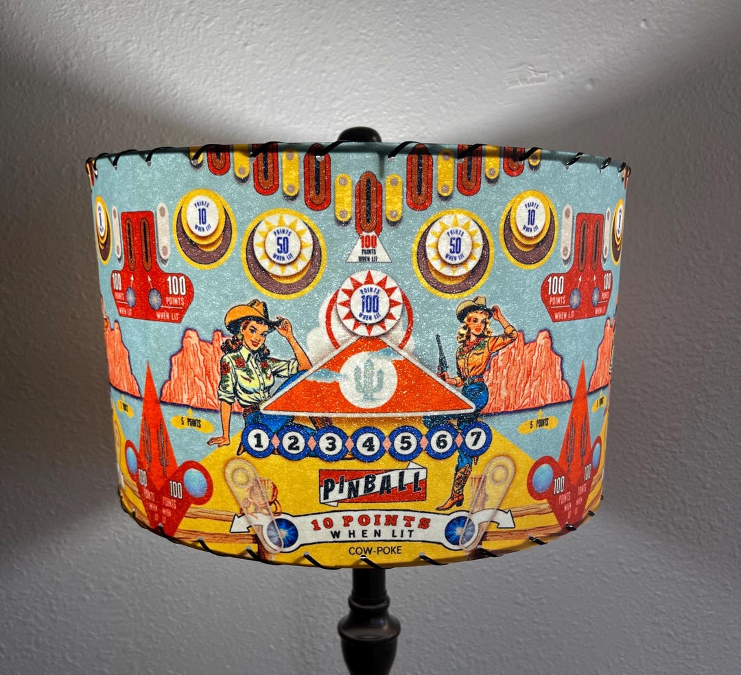 Fiberglass Lamp Shade - Mid Century Modern Lampshade - Handmade Atomic ...