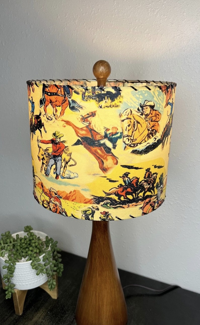 Fiberglass Lamp Shade - Mid Century Modern Lampshade - Handmade Boho ...