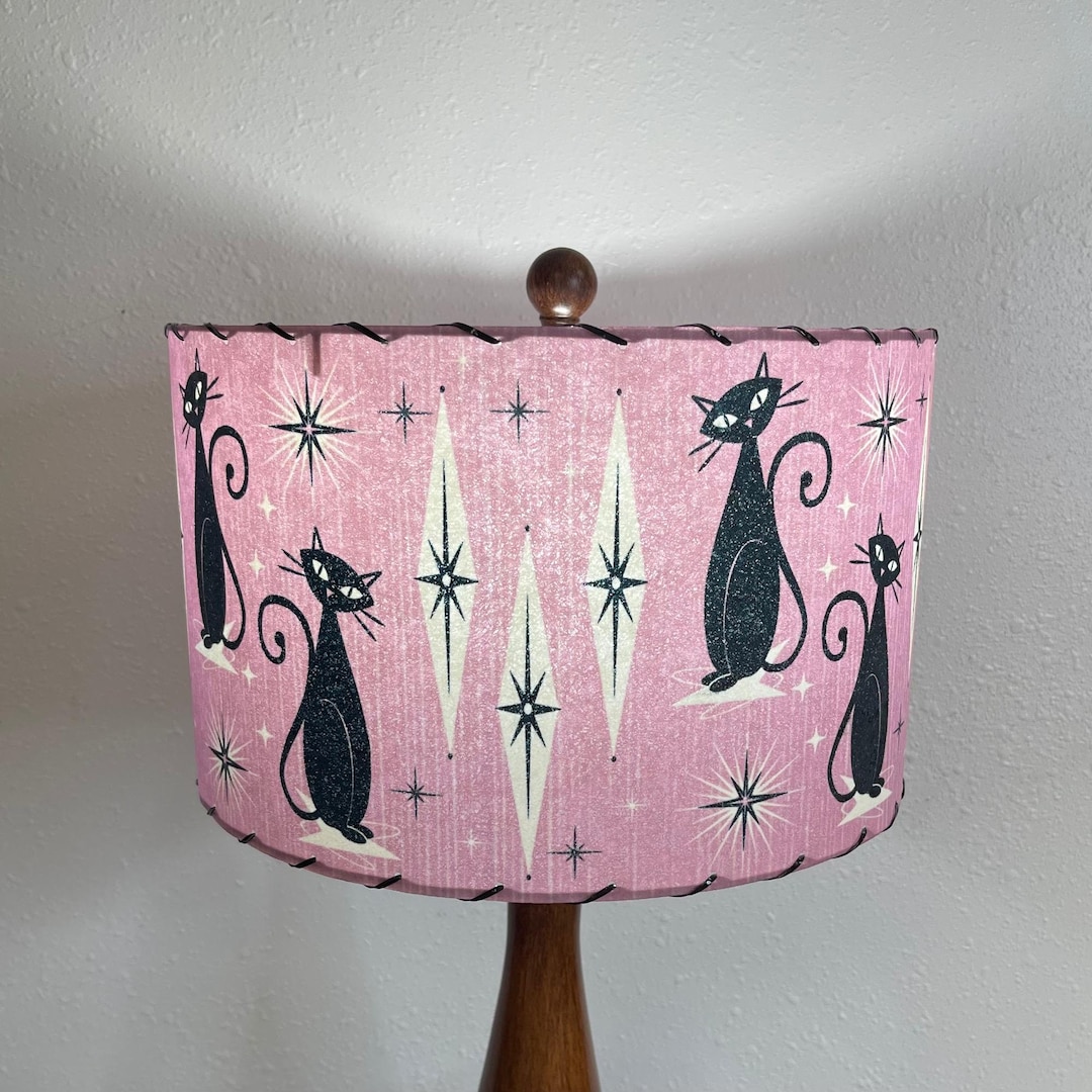 Fiberglass Lamp Shade - Mid Century Modern Lampshade - Handmade MCM ...