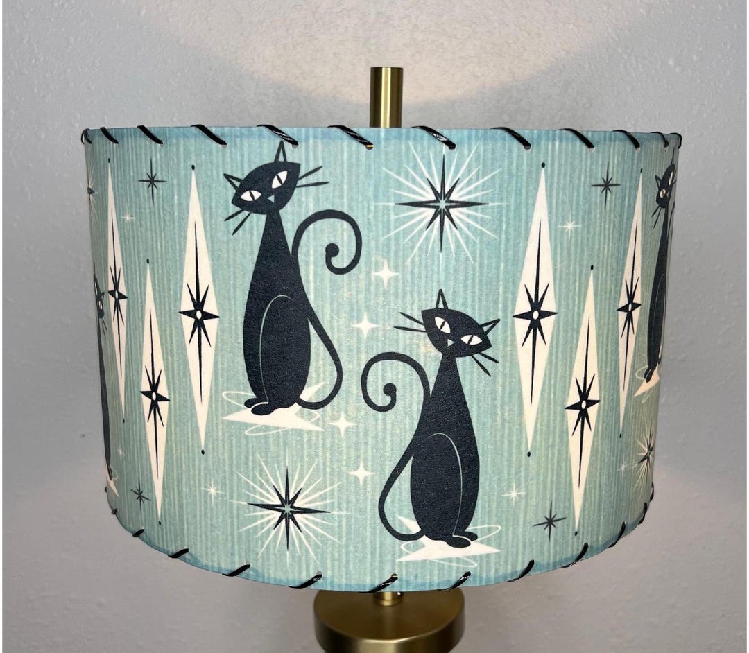 Fiberglass Lamp Shade - Mid Century Modern Lampshade - Handmade MCM ...