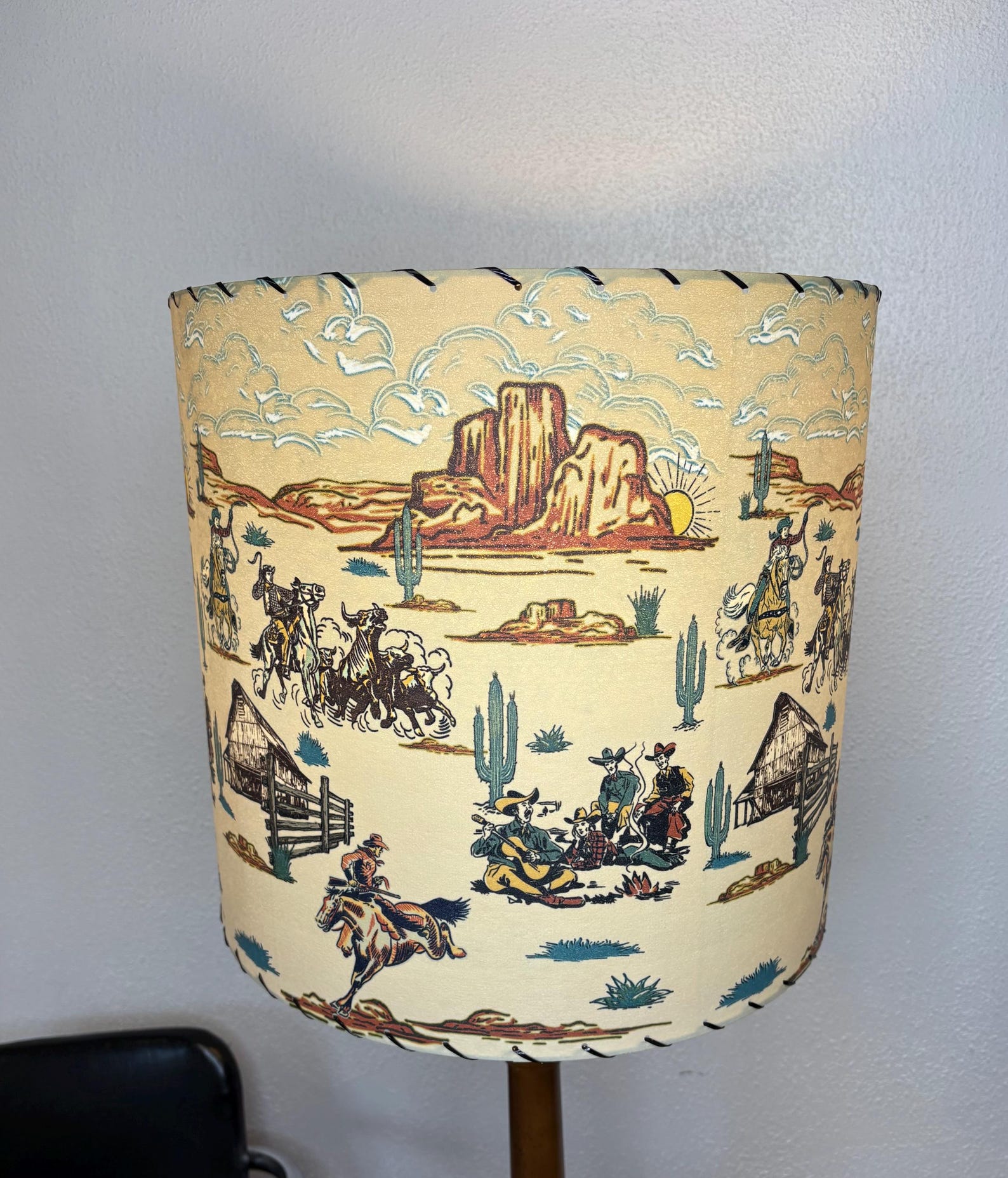 Fiberglass Lamp Shade - Mid Century Modern Lampshade - Handmade MCM ...