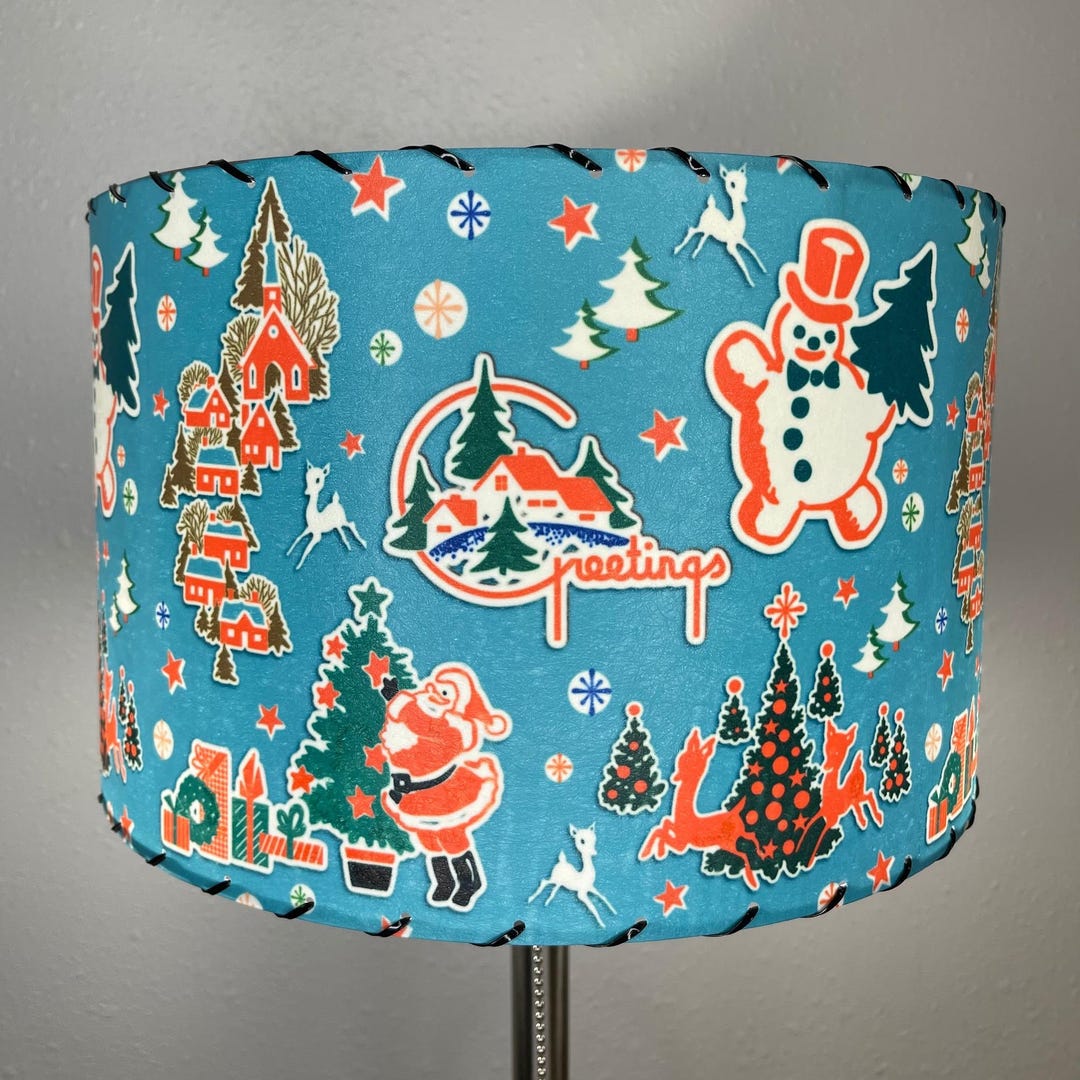 Fiberglass Lamp Shade MCM Vintage Style 1940s & 1950s Retro Christmas ...