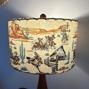 Fiberglass Lamp Shade - Mid Century Modern Lampshade - Handmade MCM ...