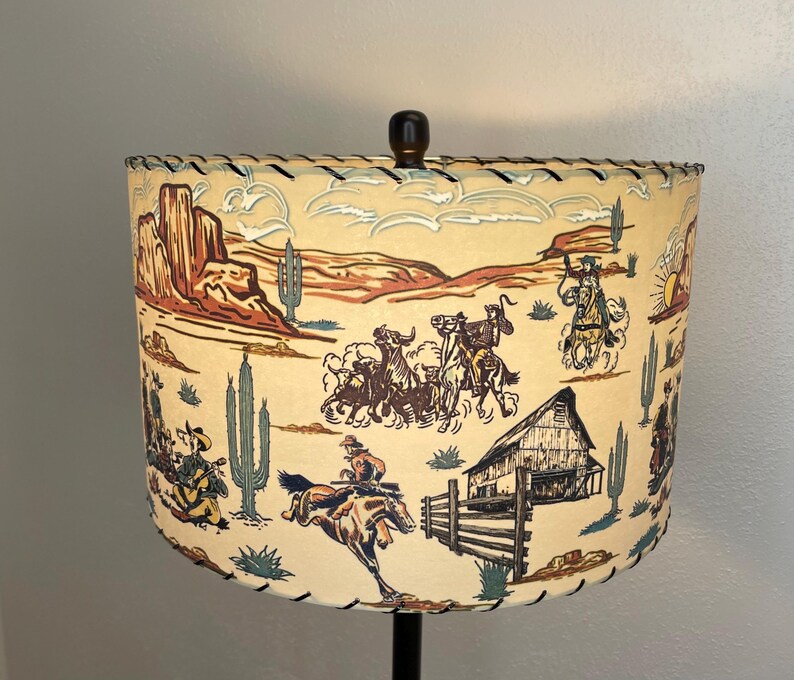 Fiberglass Lamp Shade - Mid Century Modern Lampshade - Handmade MCM ...