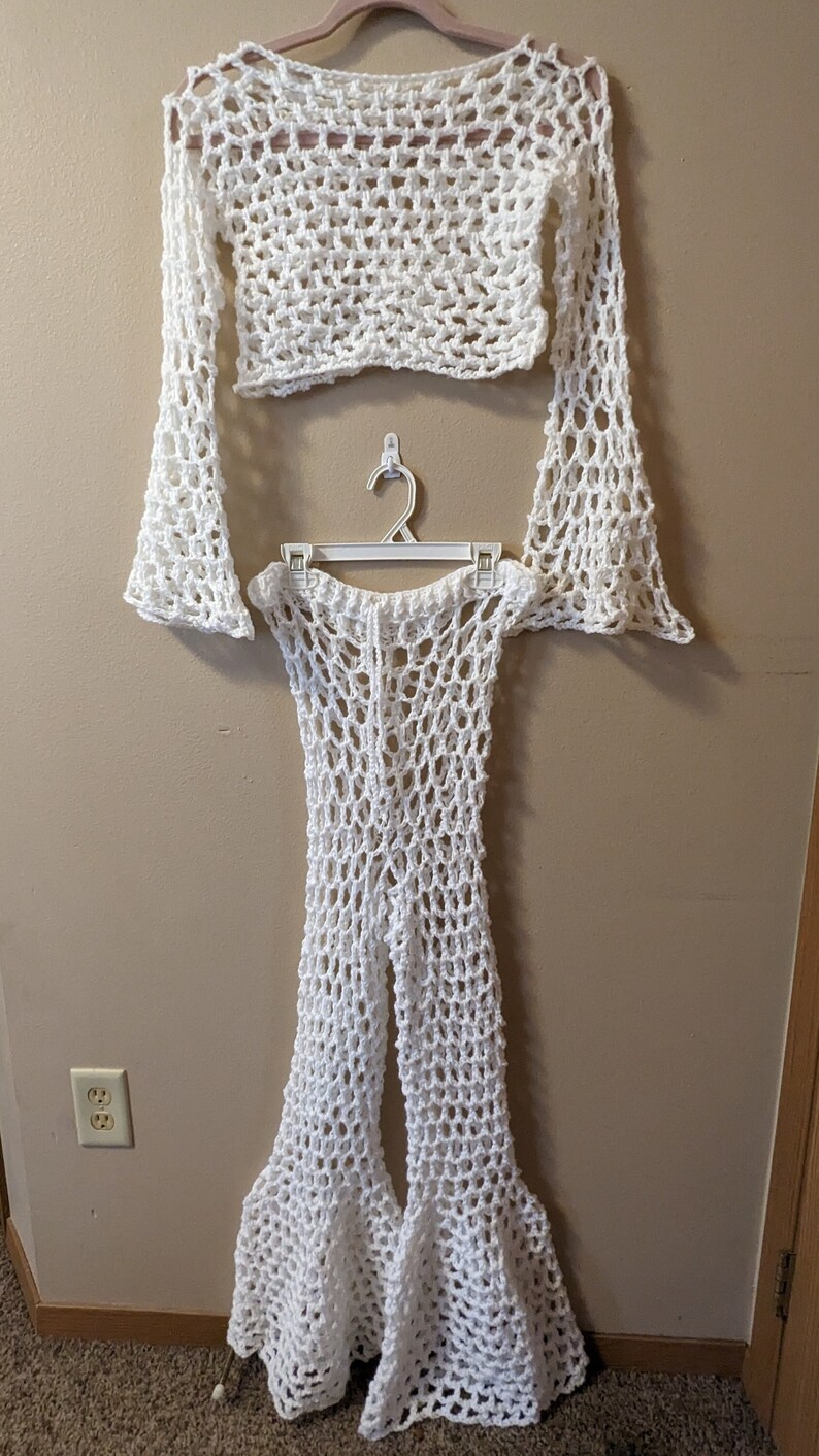 White Fishnet Mesh Set - Etsy