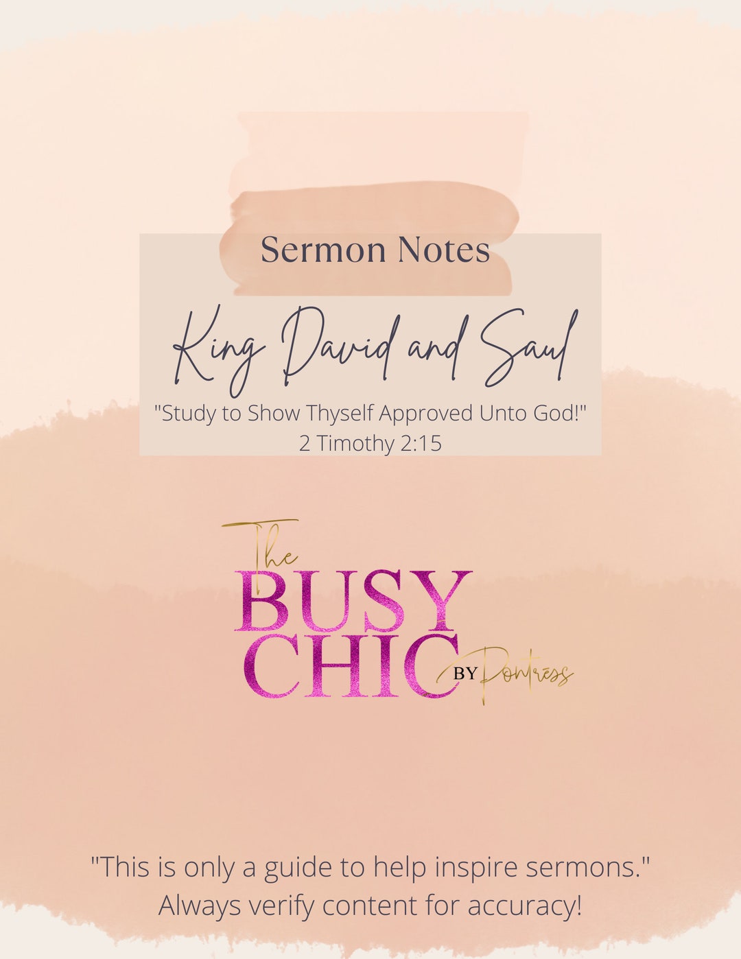 Kind David and King Saul - Etsy