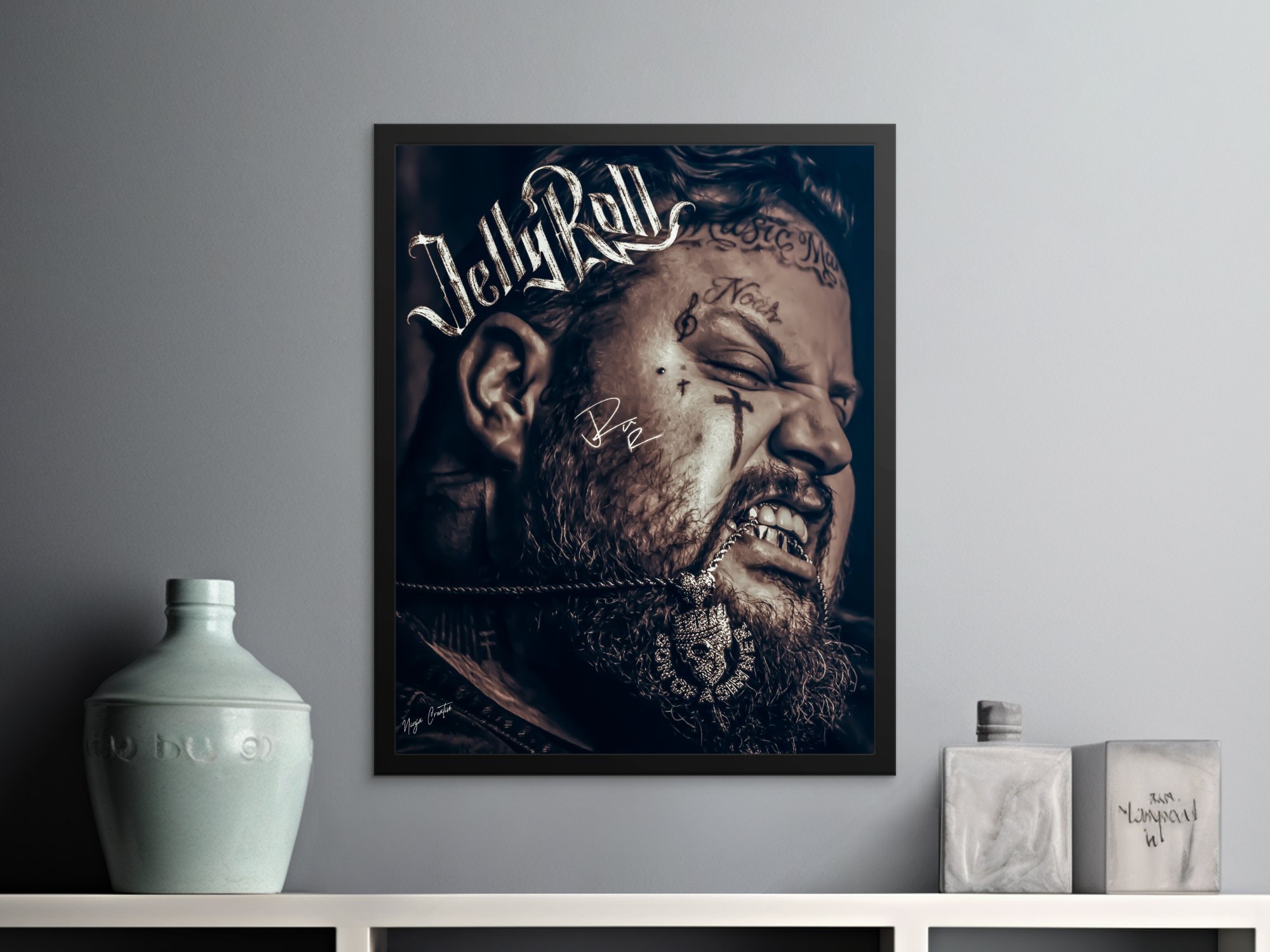 JELLY ROLL autograph Signed Poster Print/ Digital Download /graphic ...