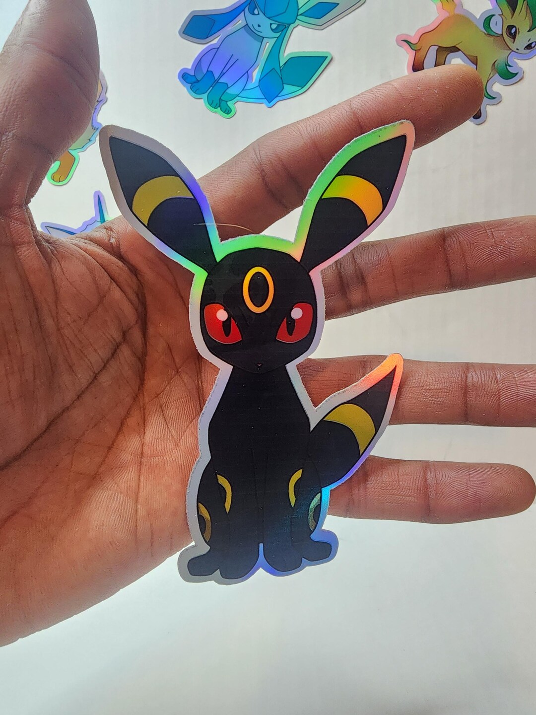 Custom Umbreon Holographic Vinyl Sticker Dark Evolution Anime-inspired ...