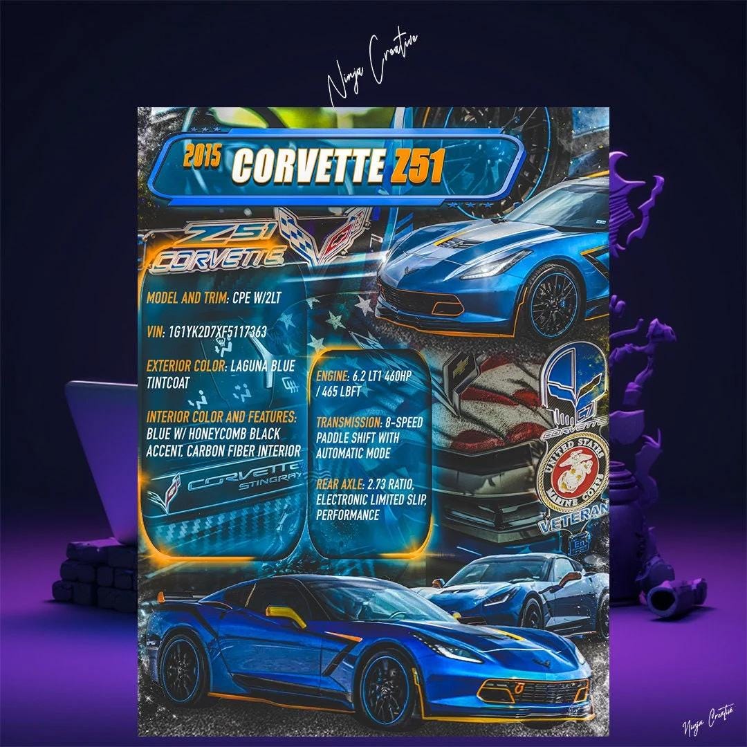 Custom Car Show Board Car Board Design/ 24x36 Car Show Board/ Custom ...