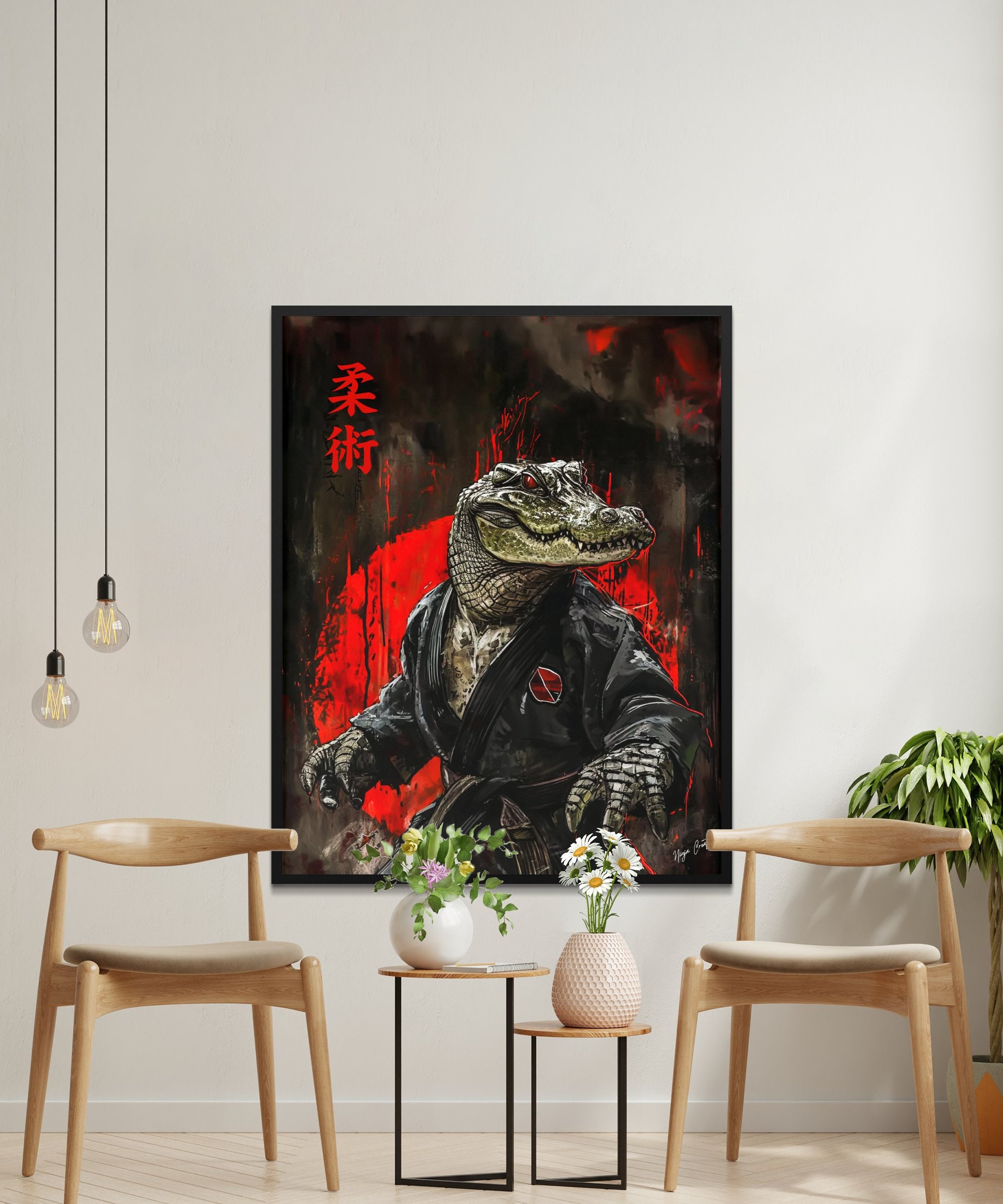 Alligator Jiu Jitsu Poster -jiu Jitsu Poster Print/ Gator Martial Arts ...