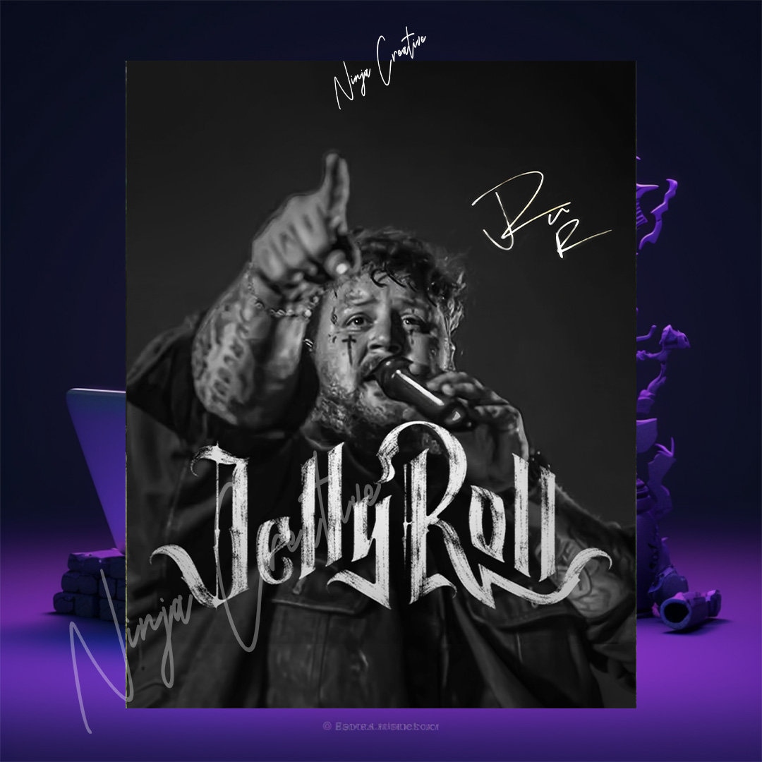 JELLY ROLL autograph Signed Poster Print/ Digital Download /graphic ...