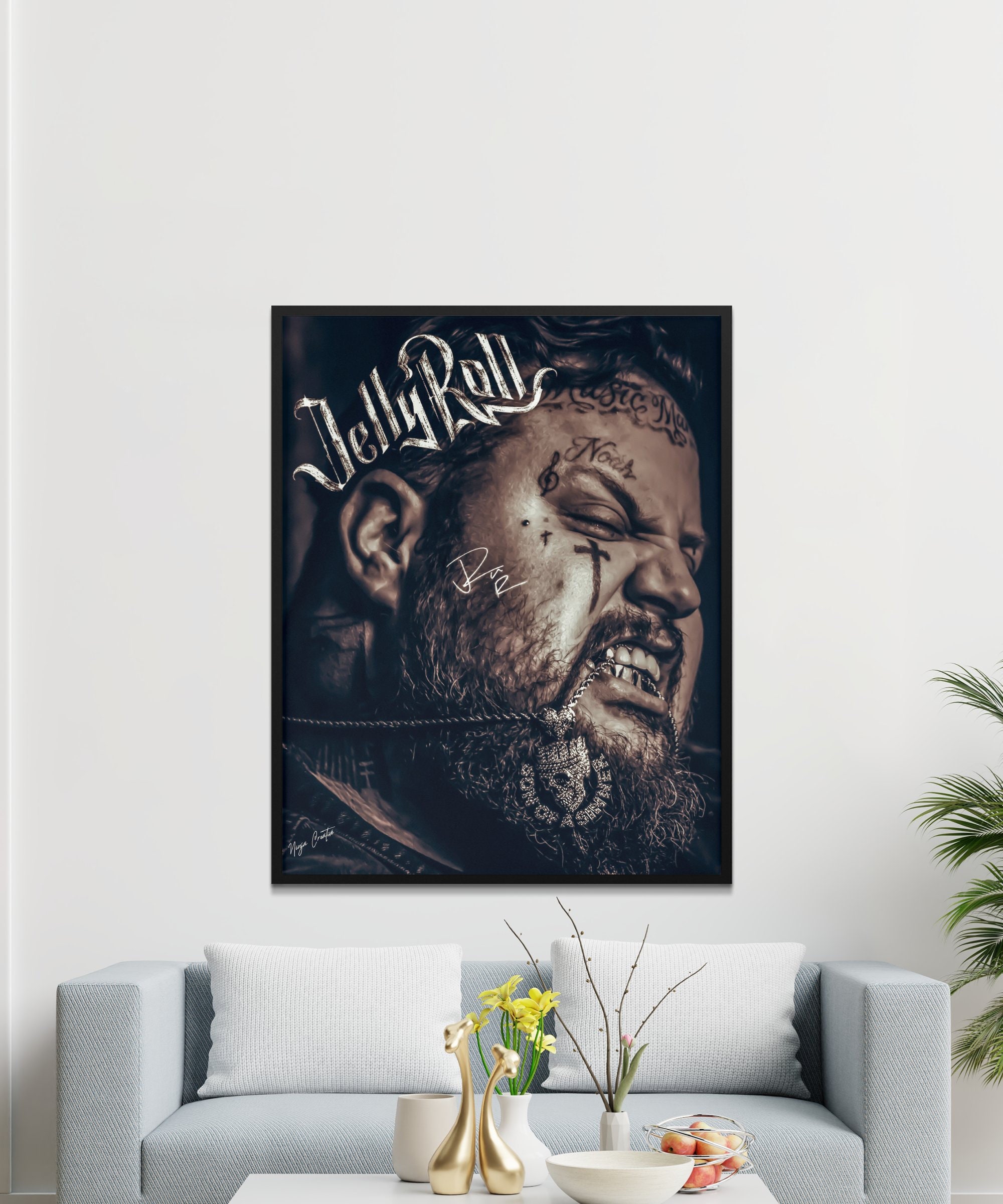 JELLY ROLL autograph Signed Poster Print/ Digital Download /graphic ...