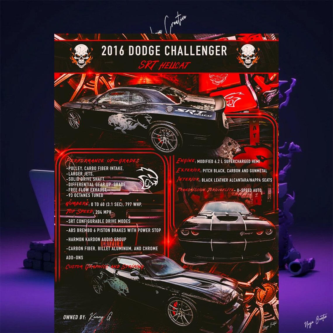 Custom Car Show Board Car Board Design/ 24x36 Car Show Board/ Custom ...