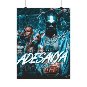 Custom Signed Israel Adesanya Poster the Last Stylebender UFC ...