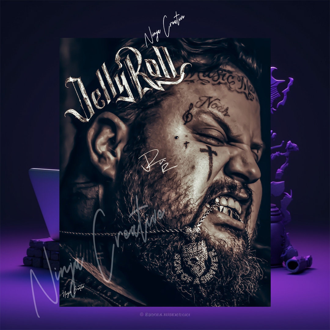 JELLY ROLL autograph Signed Poster Print/ Digital Download /graphic ...
