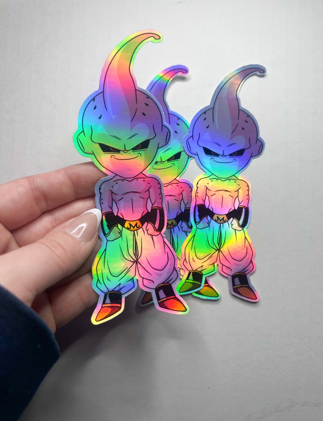 Holographic Kid Buu Sticker Majin Power Collection - Etsy