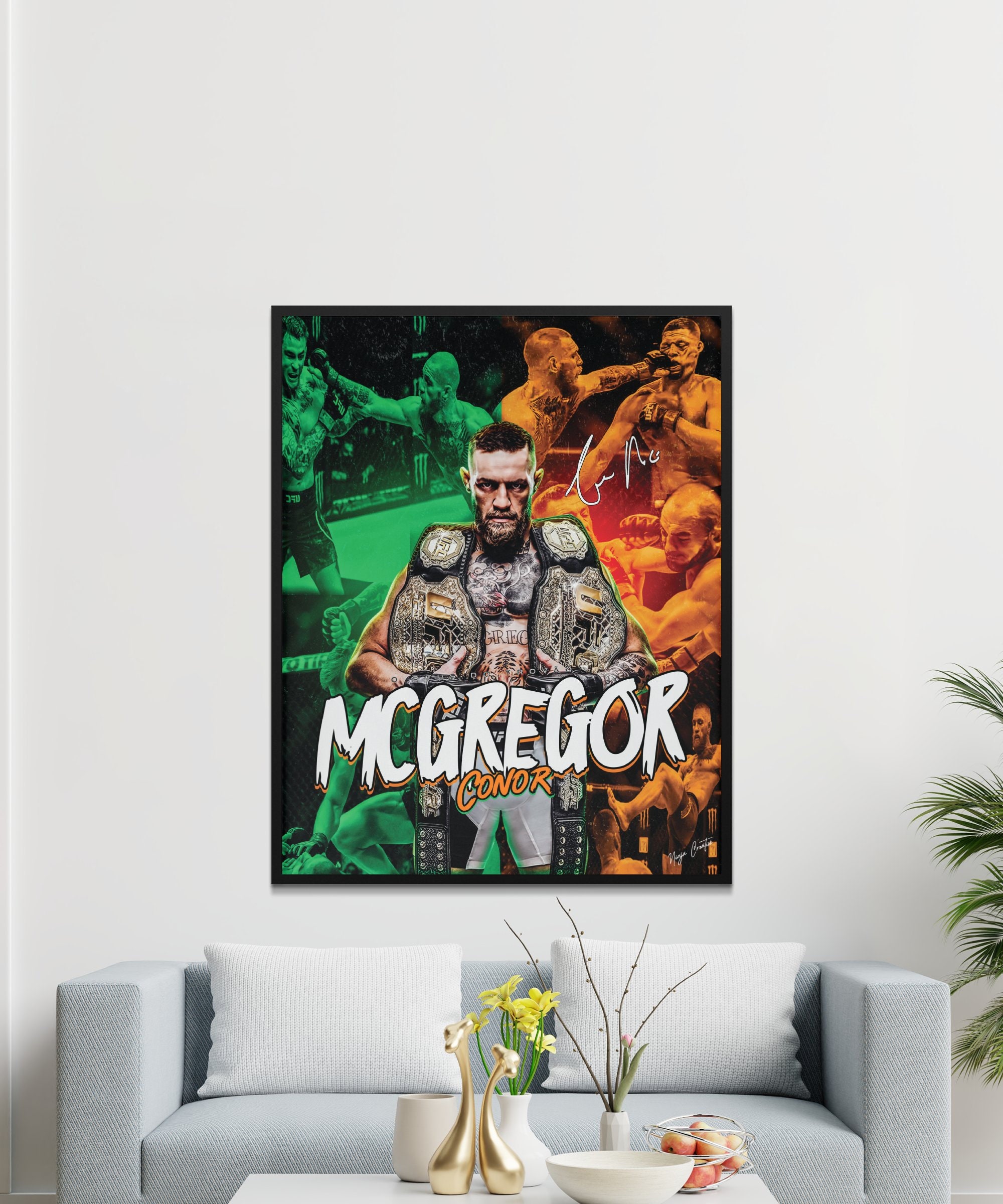 Conor Mcgregor Signed Poster , Conor Mcgregor Poster Design, Signed ...
