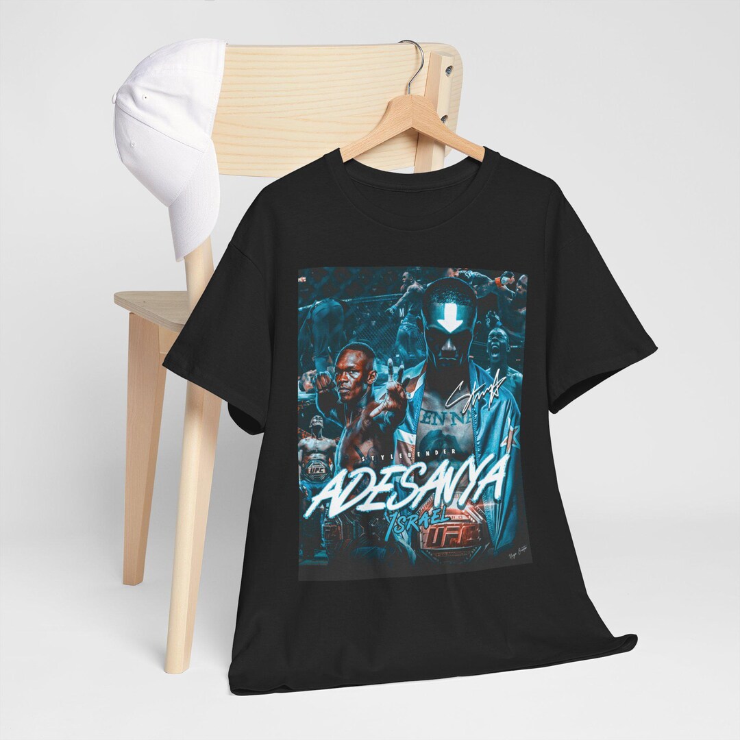 Custom Israel the Last Stylebender Adesanya T-shirt UFC MMA Fighter Tee ...