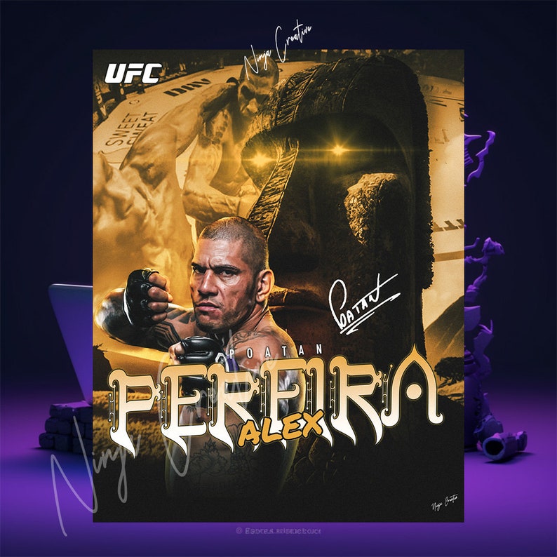 ALEX PEREIRA Custom Alex Pereira UFC Autograph Signed Alex Pereira ...