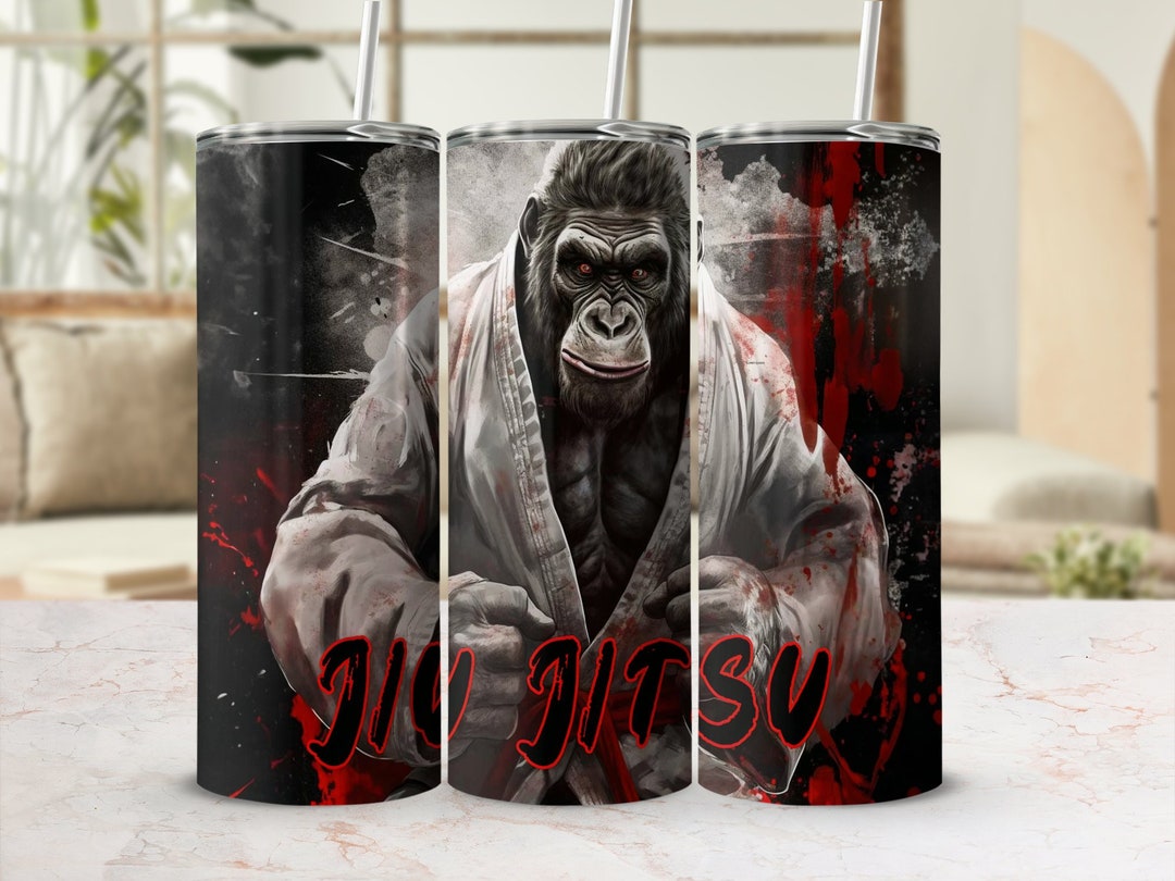 Jiu Jitsu Ape PNG, , Martial Arts Sublimation,20oz Wrap, Men PNG ...